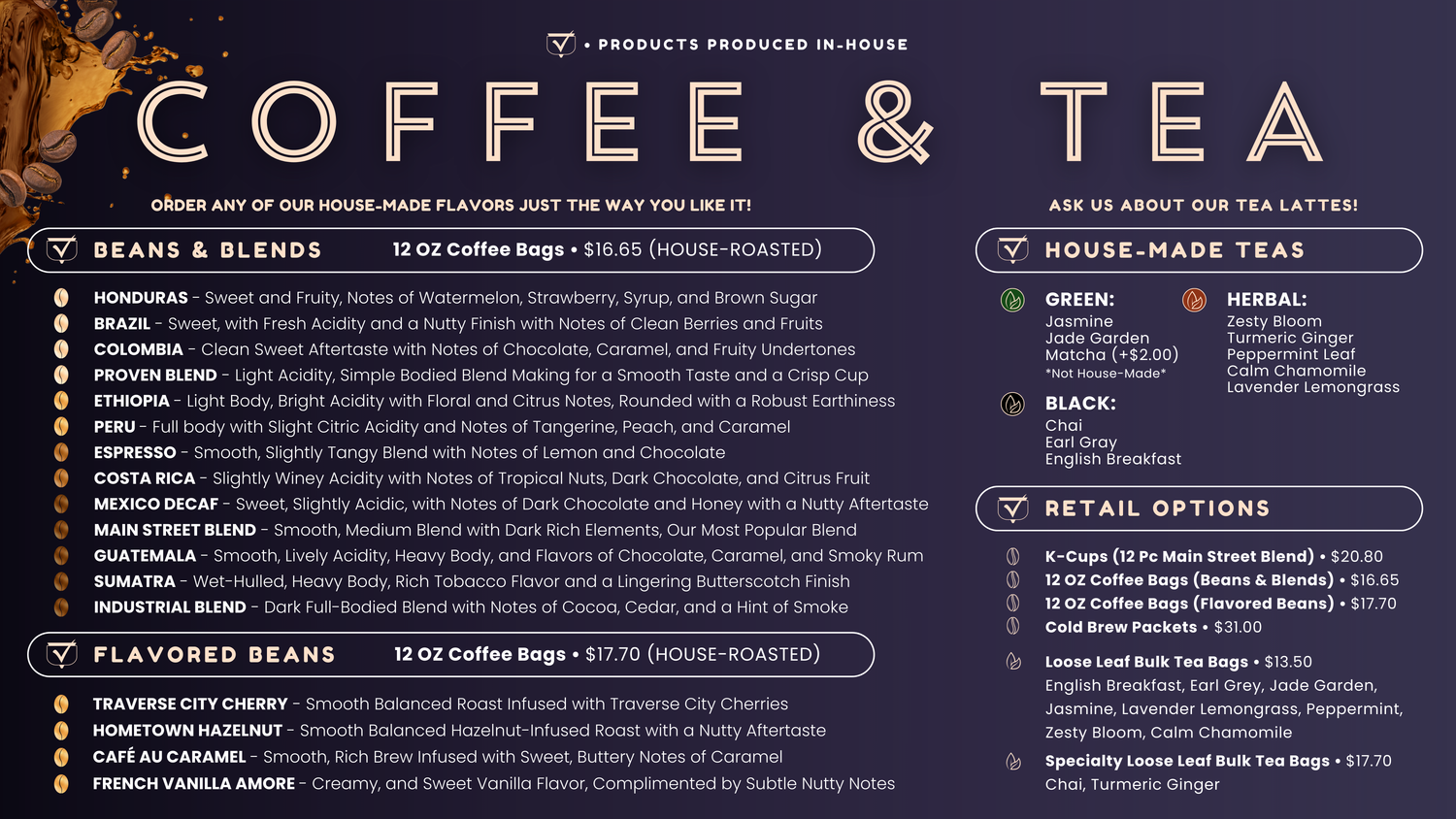 Menu – The Proving Grounds Coffee & Ice Cream