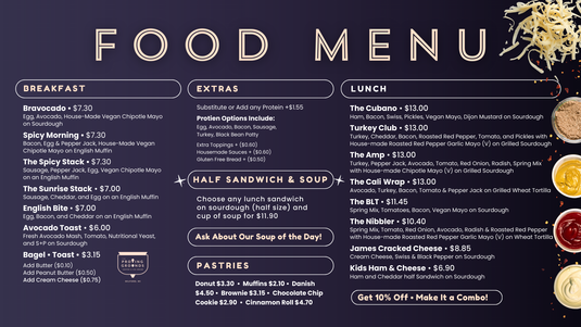Menu – The Proving Grounds Coffee & Ice Cream